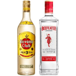 Kit Rum Havana 3 + Gin Beefeat... R$ 153 - Promobit