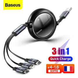 Cabo Baseus 3 Em 1 100W Retrát... R$ 92 - Promobit