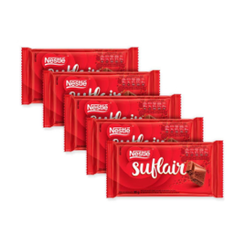 Por R$ 23,37: 5 Chocolates SUFLAIR Leite