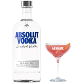 Por R$ 106,16: Vodka Absolut Regular Taça Drinkability