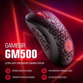 Mouse Gamer Gamesir GM500 1200... R$ 109 - Promobit