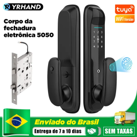 Por R$ 427,33: Fechadura Porta Inteligente, WI-FI YRHAND