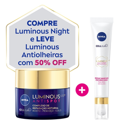 Compre Nivea Luminous Night e ... R$ 163 - Promobit