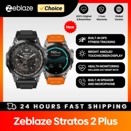 Por R$ 286,23: Smartwatch Zeblaze Stratos 1.43" Amoled