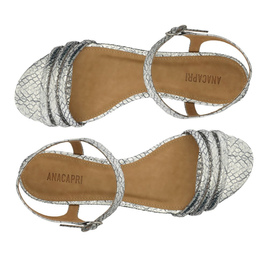 Rasteira Prateada Snake Tiras ... R$ 60 - Promobit