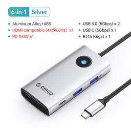 ORICO USB C Hub 6 em 1 Tipo C ... R$ 79 - Promobit